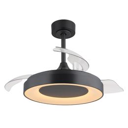 Globo LIGHTING Deckenleuchte &raquo;ELINA&laquo; LED-Modul 1 Stk. Ventilator / Schlafzimmer / Wohnzimmer / Arbeitszimmer/ rund /3 Fl&uuml;gel