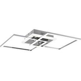 REALITY LEUCHTEN LED Deckenleuchte &raquo;Venida&laquo; LED-Board 1 Stk. Neutralwei&szlig; neutralwei&szlig; 4000K, dimmbar, Memoryfunktion, 3000 Lumen 25W, 35x57 cm grau