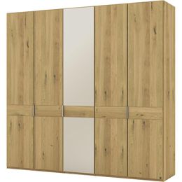 Musterring Dreht&uuml;renschrank &raquo;Savona, Kleiderschrank, Schrank, Garderobe, teilmassiv Eiche&laquo; mit T&uuml;rd&auml;mpfern, mit Spiegel oder Glas, extra B&ouml;den, MADE IN GERMANY, 