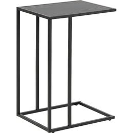 ACTONA GROUP Beistelltisch mit schmalen Metallgestell im modernen Industrie-Look, H&ouml;he 63 cm schwarz