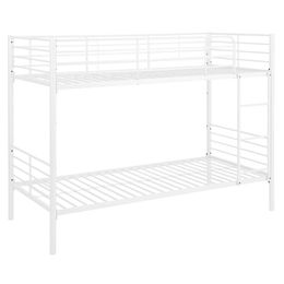 OTTO home Etagenbett &raquo;Hayo, Metallbett, Stockbett&laquo; teilbar in 2 Einzelbetten, perfekt f&uuml;r kleine R&auml;ume, mehrere Farben, (B/T/H) ca. 208/97/160 cm wei&szlig;