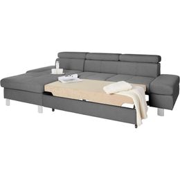 exxpo - sofa fashion Ecksofa &raquo;Fiji, hochwertige Detailverarbeitung, Breite 292cm, L-Form&laquo; bequem durch Kopf- und Armteilverstellung, wahlweise mit 