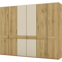 Musterring Dreht&uuml;renschrank &raquo;Savona, Kleiderschrank, Schrank, Garderobe, teilmassiv Eiche&laquo; mit T&uuml;rd&auml;mpfern, mit Spiegel oder Glas, extra B&ouml;den, MADE IN GERMANY, 