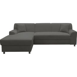 DOMO collection Ecksofa &raquo;Turah 2, Cord oder Luxus-Microfaser, mit Federkern, mit Bettfunktion&laquo; B/T: 241/146 cm, inkl. Zierkissen, Schlafsofa, Unser 