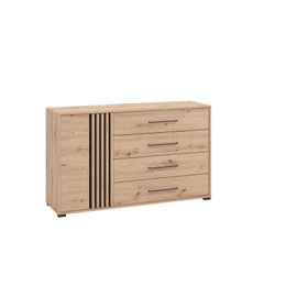 Inosign Kommode &raquo;Ascalon Sideboard, Breite 138 oder 93 cm, mit ABS Schutzkanten&laquo; 3D Optik durch Lamellen/ Paneele, FSC-zertifizierter Holzwerkstoff 