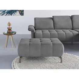 Home Affaire Polsterhocker &raquo;Fresh&laquo; passend zum Ecksofa "Fresh", auch in Bezug Olympia EASY CLEAN grau 100% Polyester