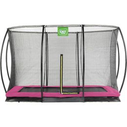 EXIT Bodentrampolin &raquo;Silhouette Ground&laquo; BxT: 214x305 cm, mit Sicherheitsnetz rosa