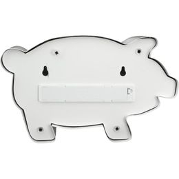 MARQUEE LIGHTS LED Dekolicht &raquo;Pig&laquo; LED-Modul 1 Stk. Warmwei&szlig; Wandlampe, Tischlampe Schwein, Tier mit 10 Leuchtmittel - 23x14 cm wei&szlig;