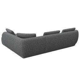 FLEXLUX Ecksofa &raquo;Torino, rund, L-Form, Sofa-Ecke mit Ottomane&laquo; Modernes, organisches Sofa-Design, Kaltschaum, Wellenunterfederung gr&uuml;n