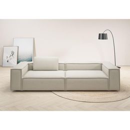 Home Affaire 3-Sitzer &raquo;Watertown moderner 3-Sitzer&laquo; extra breites Sofa mit in eleganten Bez&uuml;gen & gro&szlig;z&uuml;giger Sitzfl&auml;che beige 96% Polyester, 4% Nylon