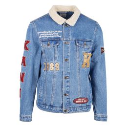 Karl Kani Damen Jeansjacke &raquo; Herren KM224-030-1 KK OG Patched Denim Jacket&laquo; 1 Stk. tlg. ohne Kapuze XS