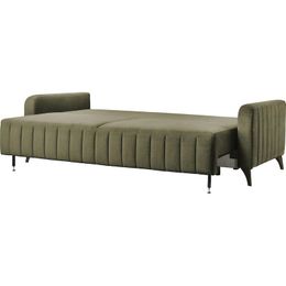 exxpo - sofa fashion 3-Sitzer &raquo;Grande, Schlafsofa, Dauerschl&auml;fer, Microvelours-Bezug, Breite 222cm&laquo; mit Bettfunktion und Bettkasten, komfortabler 