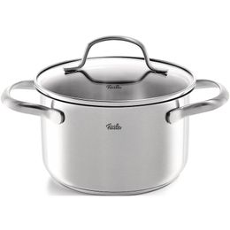 Fissler Topf-Set &raquo;San Francisco&laquo; Set, Bratentopf 20 cm, je 1 Kochtopf 16/20/24 cm, Stielkasserolle 16 cm, 9 Stk. tlg. Edelstahl 18/10 silber