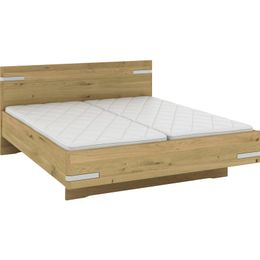 Musterring Holzbett &raquo;Savona, Bettgestell, Bettrahmen, teilmassiv Bianco-Eiche&laquo; Belastbarkeit 220 Kg, 4-fache Liegeh&ouml;henverstellung, MADE IN GERMANY, Kopfteil in 