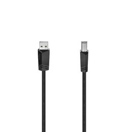 Hama USB-Kabel &raquo;USB-Kabel f&uuml;r PC und Notebook, USB-B auf USB-A, 1,50 - 5 m, Schwarz&laquo; USB Typ A USB Typ B 150 cm 480 Mbit/s, Knickschutz, schnelle und 