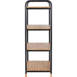 Wenko Ablageregal &raquo;Loft&laquo; 4 Etagen braun Bambus, Metall