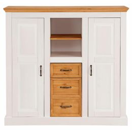 Home Affaire Highboard &raquo;Selma&laquo; Stauraumschrank, Breite 130 cm wei&szlig;
