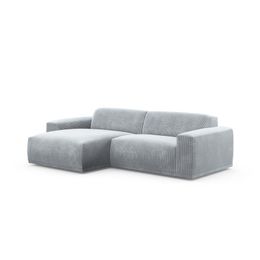 Trendmanufaktur Ecksofa &raquo;Braga, mit hochwertigem Kaltschaum, L-Form, in Cord erh&auml;ltlich&laquo; modernes Sofa, Couch mit hohem Sitzkomfort, 255/72/160 cm (B/