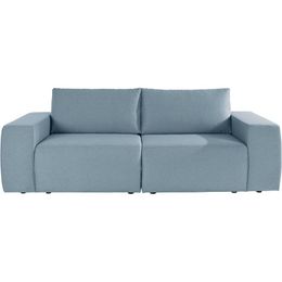 LOOKS by Wolfgang Joop Big-Sofa &raquo;LooksII Breite 242cm, komfortabel und bequem, viel Platz&laquo; geradlinig und komfortabel blau
