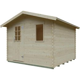 Kiehn-Holz Gartenhaus &raquo;Mellenberg 3&laquo; beige Holzwerkstoff