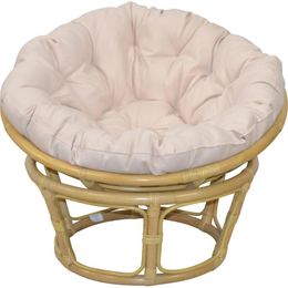 Home Affaire Rattanstuhl &raquo;Papasansessel, TOPSELLER!&laquo; () aus geflochtenem Rattan, in verschiedenen Gr&ouml;&szlig;en (80-110 cm) beige Kissenbezug 100% Polyester;