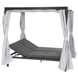siena GARDEN Loungebett &raquo;Waikiki&laquo; grau Bezug: 100% Polyester