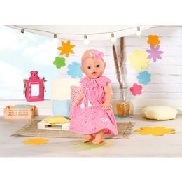 Baby Born Puppenkleidung &raquo;Trendy Blumenkleid, 43 cm&laquo; mit Kleiderb&uuml;gel rosa Puppenkleidung