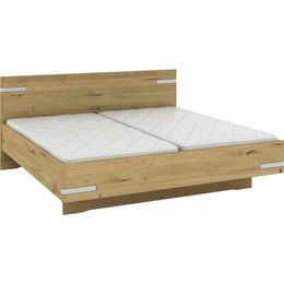 Musterring Holzbett &raquo;Savona, Bettgestell, Bettrahmen, teilmassiv Bianco-Eiche&laquo; Belastbarkeit 220 Kg, 4-fache Liegeh&ouml;henverstellung, MADE IN GERMANY, Kopfteil in 