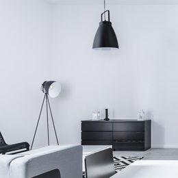Paco Home Pendelleuchte &raquo;BOONE PD&laquo; E27 Stehleuchte Modern Wohnzimmer Industrial Scheinwerfer Design E27 schwarz