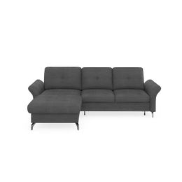 Home Affaire Ecksofa &raquo;Calando L-Form&laquo; wahlweise mit Bettfunktion, Bettkasten und Armteilfunktion schwarz 90% Polyester 10% Polyamid