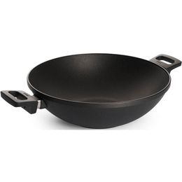 WOLL MADE IN GERMANY Wok &raquo;Nowo&laquo; Aluminiumguss 1 Stk. tlg. von Hand gegossen, &Oslash; 32 cm, Made in Germany schwarz