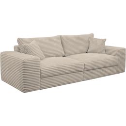 WERK2 Big-Sofa &raquo;Rozzana Mega Sofa mit viel Platz, aktuelle Bez&uuml;ge. Breite 246cm&laquo; mit losen R&uuml;ckenkissen, gem&uuml;tlich, in Cord, Breitcord und Pl&uuml;sch 