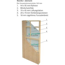 Palmako Gartenhaus &raquo;Nordic + Haus Annika&laquo; inklusive Fu&szlig;boden beige Holzwerkstoff