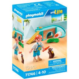Playmobil Konstruktions-Spielset &raquo;Junge mit Meerschweinchen (71746), My Life&laquo; bunt Konstruktions-Spielset
