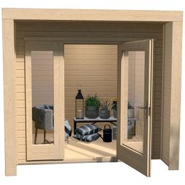 Weka Gartenhaus &raquo;263 Gr.1&laquo; beige Massivholz