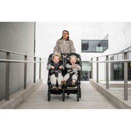 BABYGO Zwillingsbuggy &raquo;Zwillingskinderwagen GOTwice&laquo; mit drei schwenkbaren Vorderr&auml;dern gr&uuml;n Zwillingsbuggy