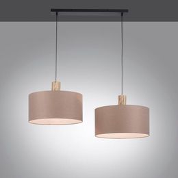 JUST LIGHT Pendelleuchte &raquo;LINEN&laquo; E27 1 Stk. ExklusiveE27 beige