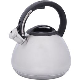 RESTO Kitchenware Wasserkessel &raquo;Lyra, Fl&ouml;tenkessel 2,7 l mit w&auml;rmespeicherndem Boden im Geschenkkarton&laquo; 1 Stk. tlg. Edelstahl silber
