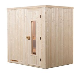 Weka Sauna &raquo;Elementsauna HALMSTAD 1&laquo; vorgefertigte Elemente, isolierte Holzt&uuml;r beige