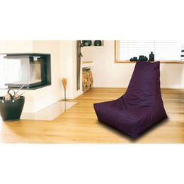 Kinzler Sitzsack &raquo;Lounge&laquo; 1 Stk. tlg. Loungesessel, Uni Farben, mit R&uuml;ckenlehne, Outdoor geeignet lila Polyester