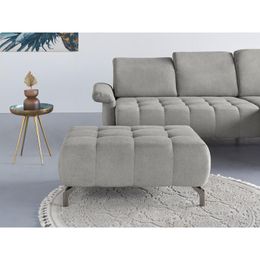 Home Affaire Polsterhocker &raquo;Fresh&laquo; passend zum Ecksofa "Fresh", auch in Bezug Olympia EASY CLEAN grau 100% Polyester