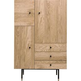 WOODMAN Highboard &raquo;Jugend Kommode&laquo; Stauraumschrank mit Soft Close Funktion, Breite 90 cm, FSC schwarz