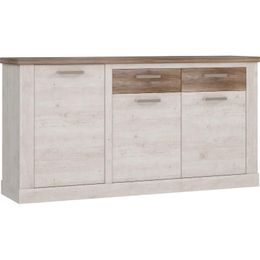 FORTE Sideboard &raquo;Duro&laquo; mit T&uuml;ren und Schubladen, im Landhausstil, Breite 172,2 cm wei&szlig; FSC -zertifizierter Holzwerkstoff