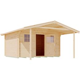 Weka Gartenhaus &raquo;110 A Gr.1, 28 mm, natur&laquo; beige Massivholz