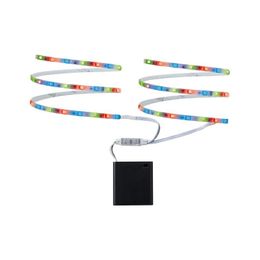 Paulmann LED-Streifen &raquo;Function Mobil Strip 2x80cm RGB 1,2W 9V 6LR61 Wei&szlig; Metall/Kunststoff&laquo; 2 Stk.-flammig wei&szlig;