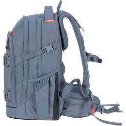 L&auml;ssig L&auml;ssig Damen L&Auml;SSIG Schulrucksack &raquo;Origin Bold, blue&laquo; Reflektoren aus recyceltem Material blau