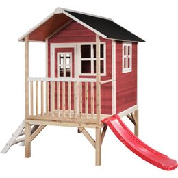 EXIT Spielturm &raquo;Loft 300&laquo; BxTxH: 185x260x255 cm rot Holz