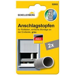 Schellenberg Rollladen-Anschlagstopper &raquo;f&uuml;r Rolll&auml;den&laquo; Set, 2 Stk. tlg. Zubeh&ouml;r f&uuml;r Au&szlig;enrolll&auml;den, 20 x 40 mm, grau grau Kunststoff