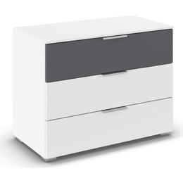 Rauch Schubkastenkommode &raquo;Lowboard Sideboard Schubladenkommode Kommode ASTANA&laquo; Breite 80 cm / H&ouml;he 61 cm, mit 3 ger&auml;umigen Schubladen, Kantengriff in 