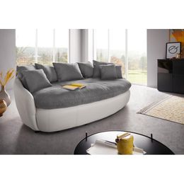COTTA Big-Sofa &raquo;Aruba&laquo; gem&uuml;tliches Megasofa in XXL in organischer Form mit vielen Kissen wei&szlig; Luxus-Microfaser (100% Polyester); Microfaser-